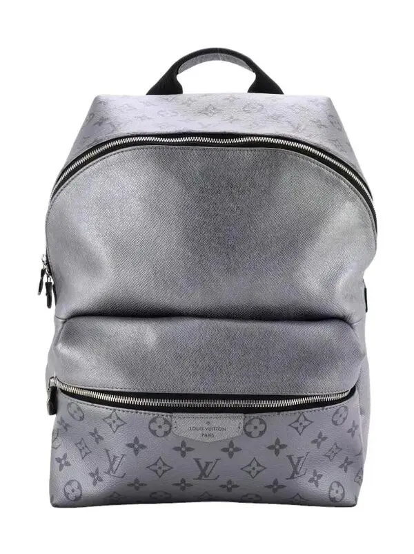 LOUIS VUITTON Discovery Monogram Taigarama Pm Backpack - Silver