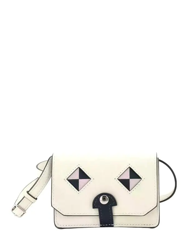 Hermès Chien Card Holder With Strap - Neutrals