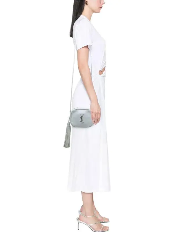Saint Laurent Calfskin Monogram Blogger Bag - Blue