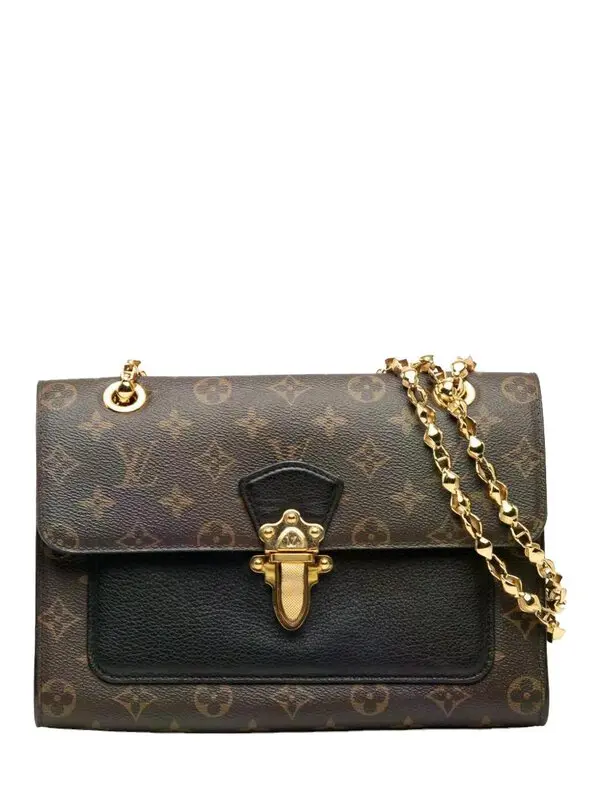 LOUIS VUITTON Monogram Victoire Shoulder Bag - Black