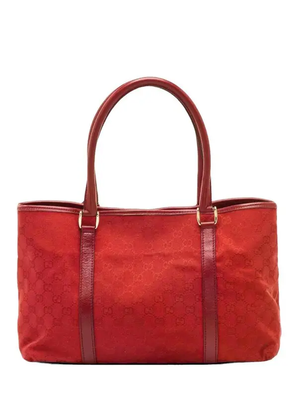 Gucci Gg Canvas Tote Bag - Red