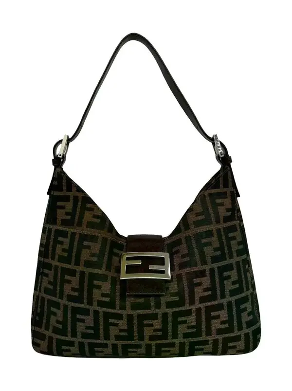 Fendi Zucca Canvas Shoulder Bag - Brown