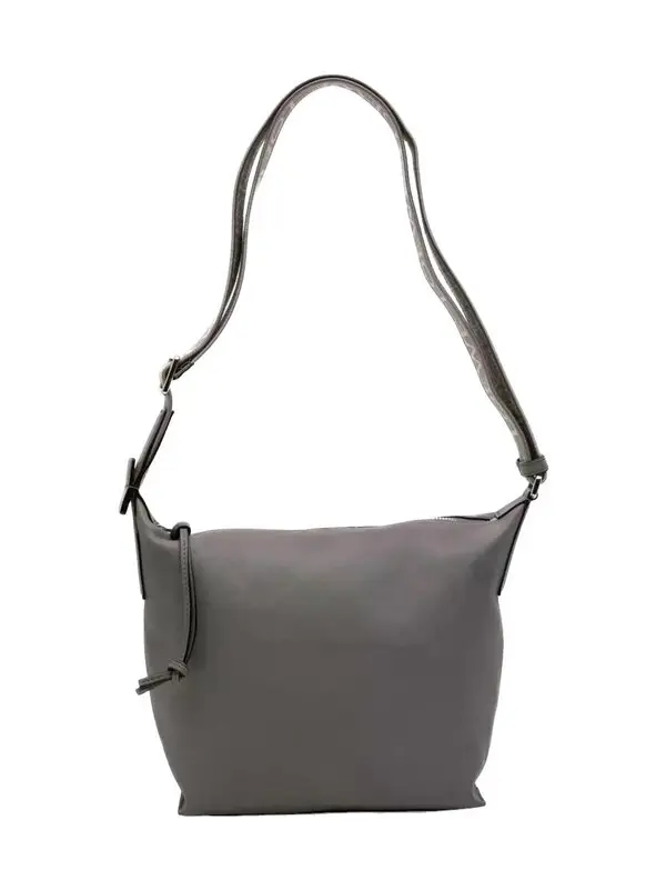 Loewe Small Cubi Crossbody Bag In Calfskin - Grey