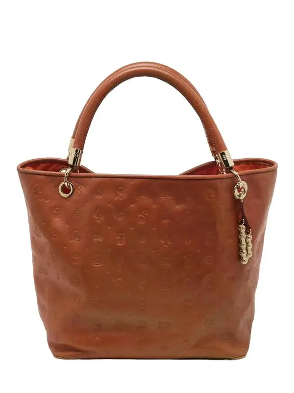 LANCEL Daligramme Embossed Tote Bag - Brown