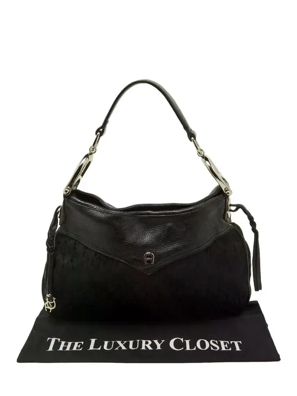 AIGNER Signature Monogram Tote Bag - Black