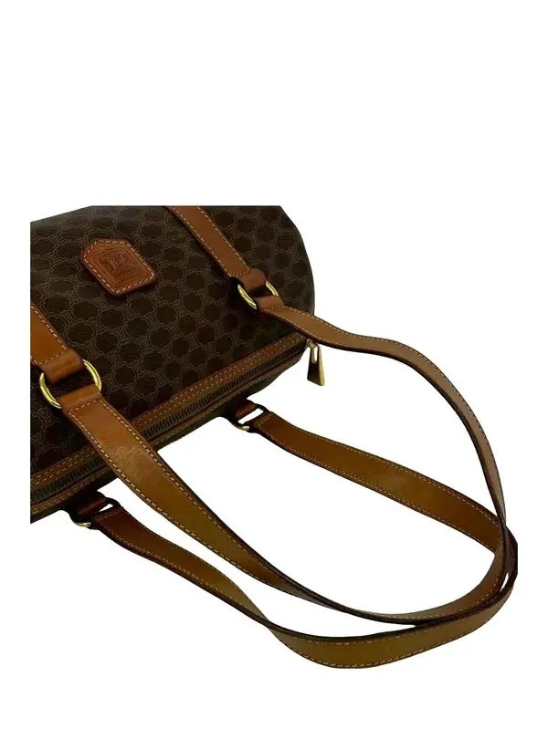 Celine Macadam Coated Canvas Shoulder Bag - Brown