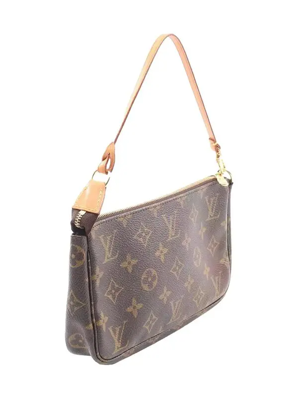 LOUIS VUITTON Monogram Pochette Accessoires Shoulder Bag - Brown
