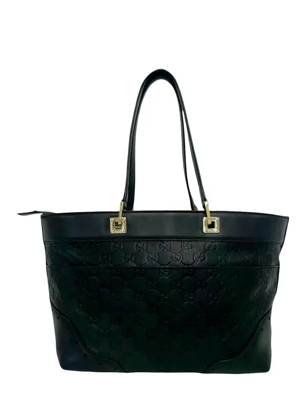 Gucci Leather Tote Bag - Black