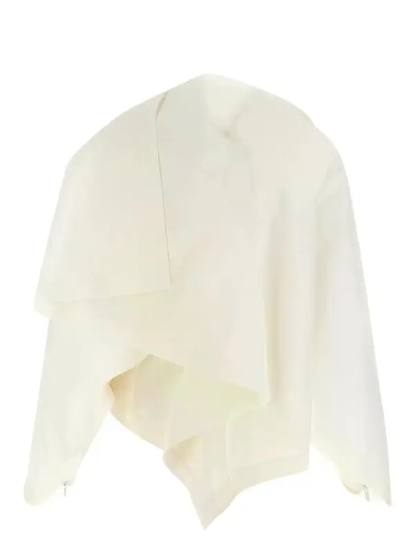 Issey Miyake Asymmetrical Draped Blouse - Neutrals