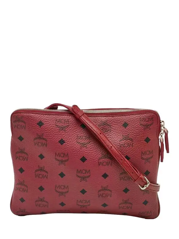 Mcm Visetos Cross Body Bag - Red
