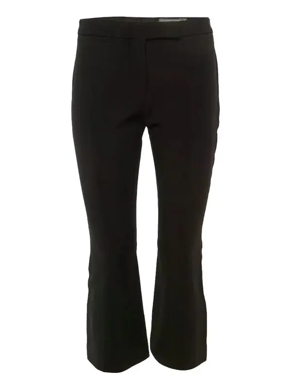 Alexander McQueen Cady Cropped Trousers - Black