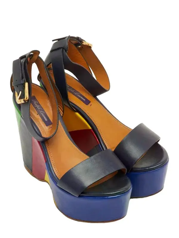 Polo Ralph Lauren Arianna Wedge Sandals - Blue