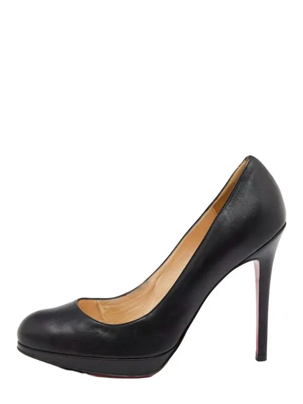 CHRISTIAN LOUBOUTIN Round Toe Platform Stiletto Pumps - Black