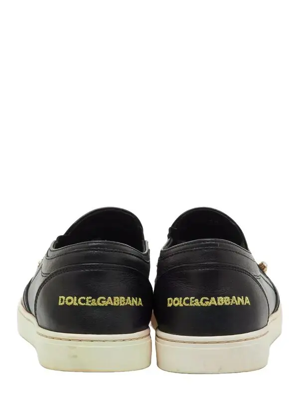 Dolce & Gabbana Embellished Slip-on Sneakers - Black