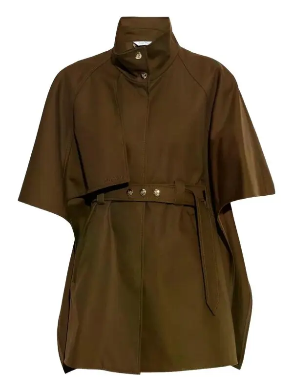 Max Mara Avenue Belted Cape - Brown