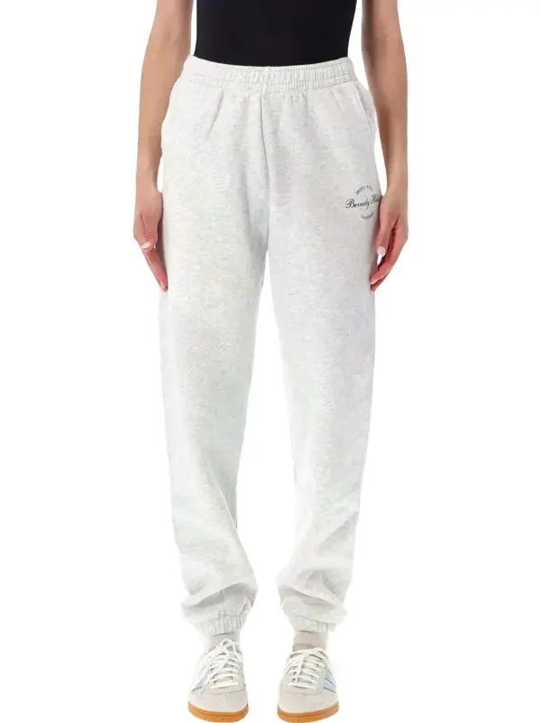 SPORTY & RICH Logo Print Track Pants - Grey
