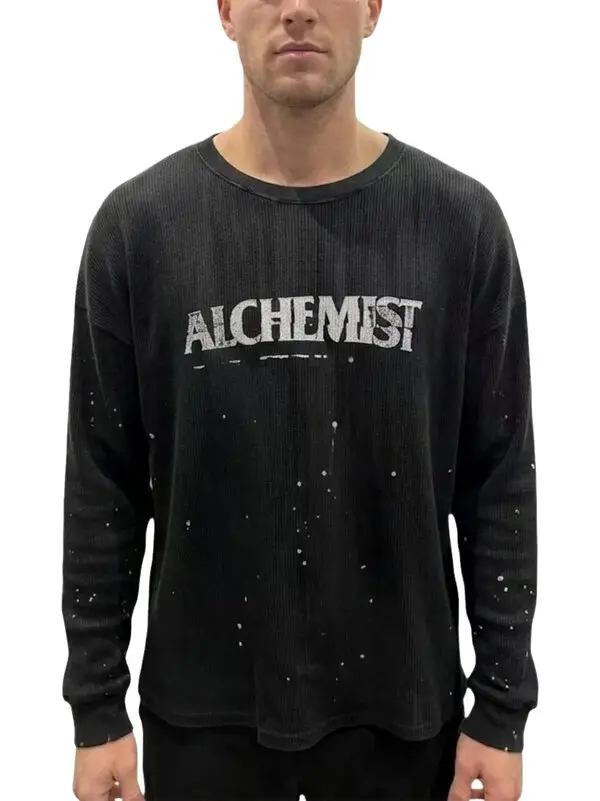 Alchemist Logo-print Thermal T-shirt - Black