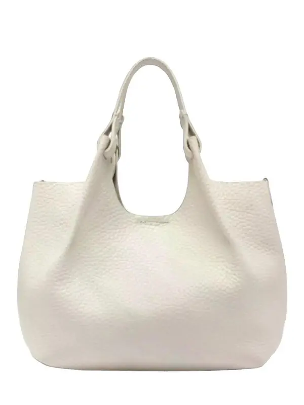 GIANNI CHIARINI Medium Pebble-texture Tote Bag - White