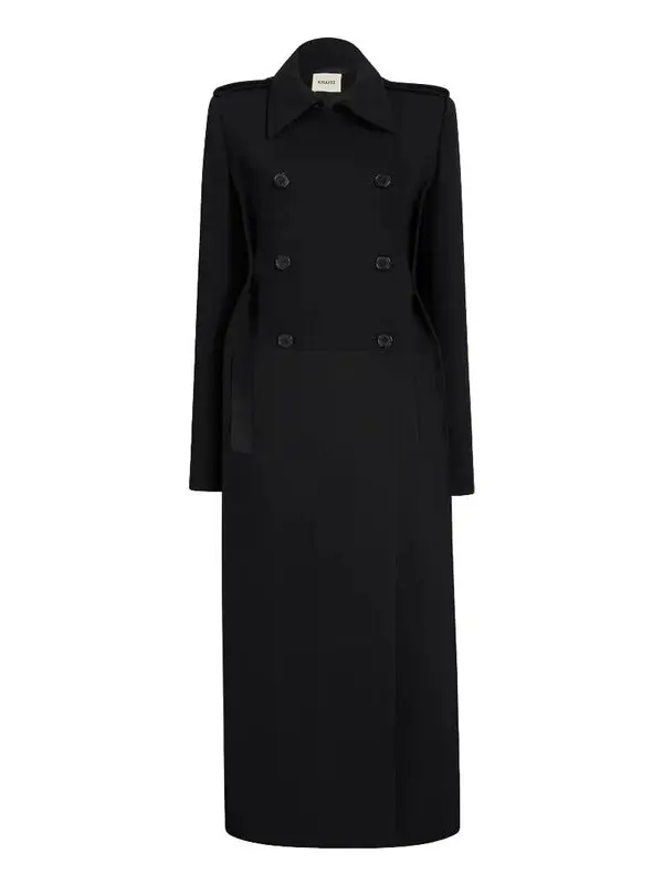 Khaite Alton Trench Coat - Black