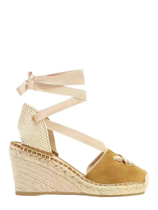 Valentino Garavani Split Leather Wedges - Brown