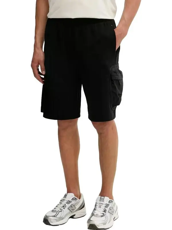 EA7 Logo-patch Bermuda Shorts - Black
