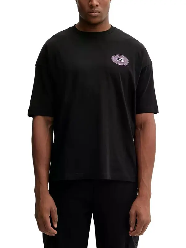 EA7 Logo-print T-shirt - Black
