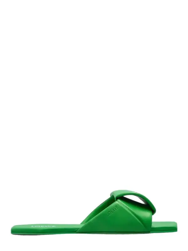 Loewe Padded Origami Flat Sandals - Green