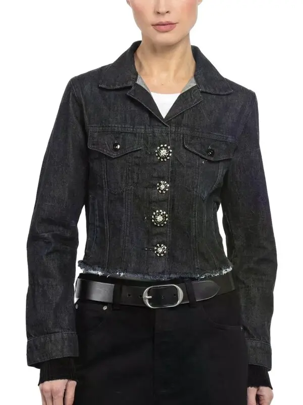 MAURIZIO MASSIMINO Embellished Button Jacket - Blue