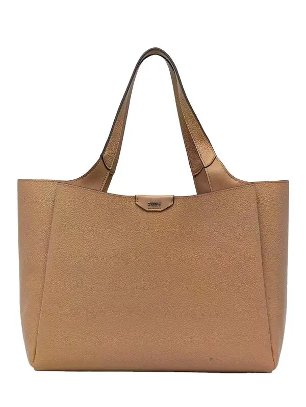 Dkny Logo Plaque Tote Bag - Neutrals