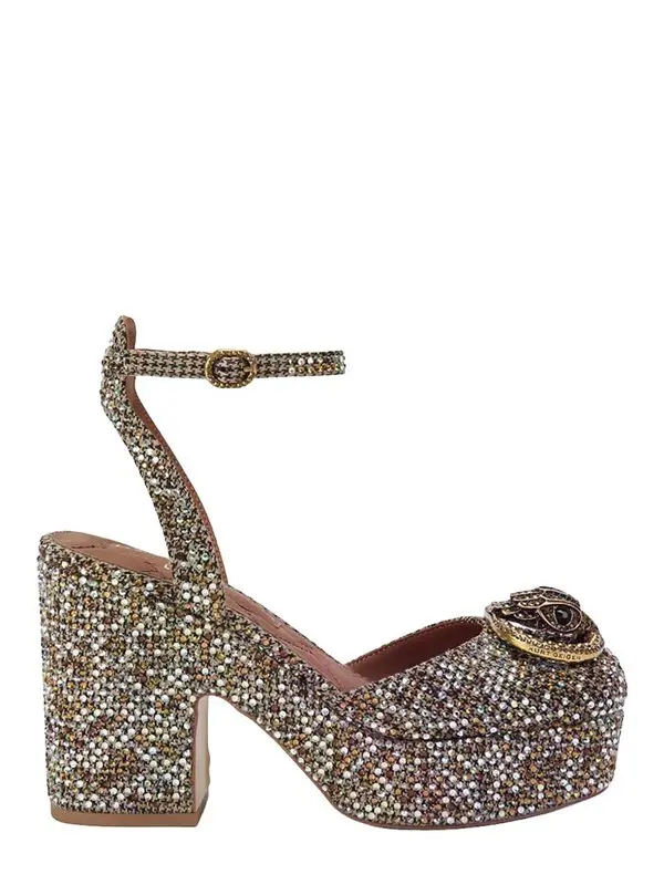Kurt Geiger Chelsea Crystal-embellished Platform Sandals - Neutrals