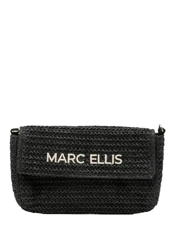 MARC ELLIS Woven Cross Body Bag - Black