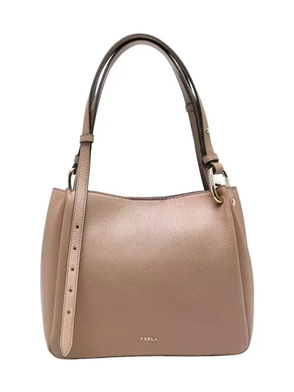 Furla Nuvola Leather Tote Bag - Neutrals