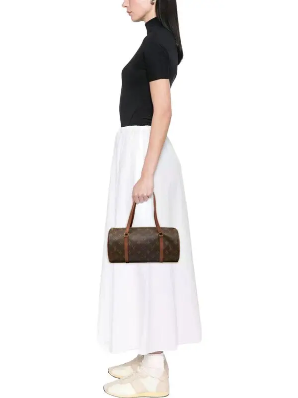 LOUIS VUITTON Monogram Papillon 30 Handbag - Brown