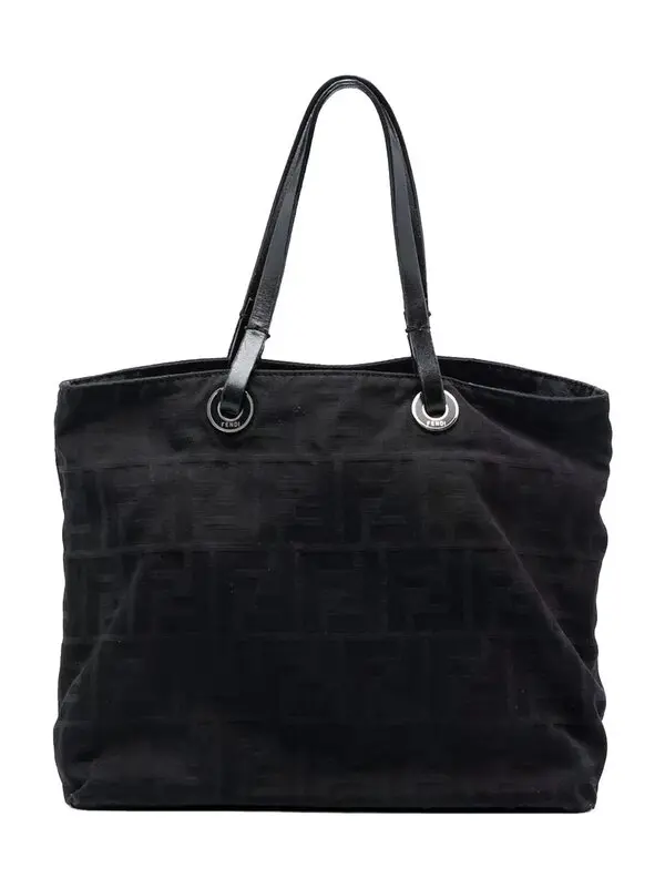 Fendi Zucca Canvas Tote Bag - Black