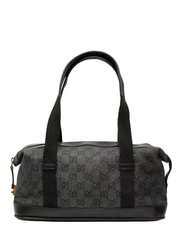 Gucci Gg Denim Shoulder Bag - Grey