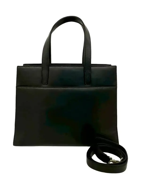 Loewe Leather Anagram Satchel - Black