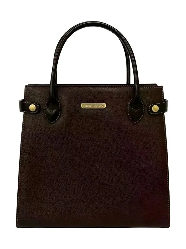 Burberry Leather Handbag - Brown
