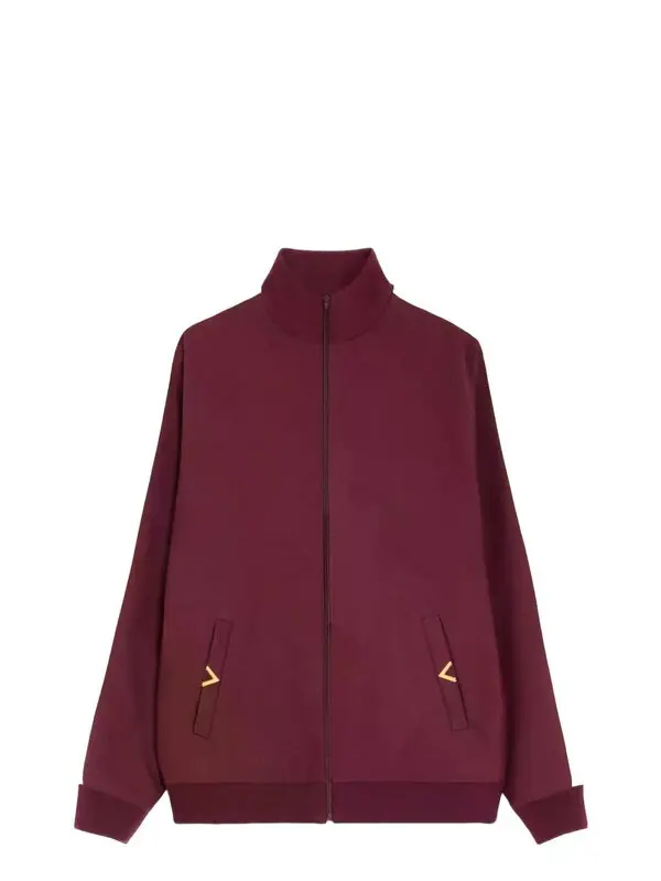 Valentino Garavani Nylon Sweatshirt With Vgold Hardware - Red