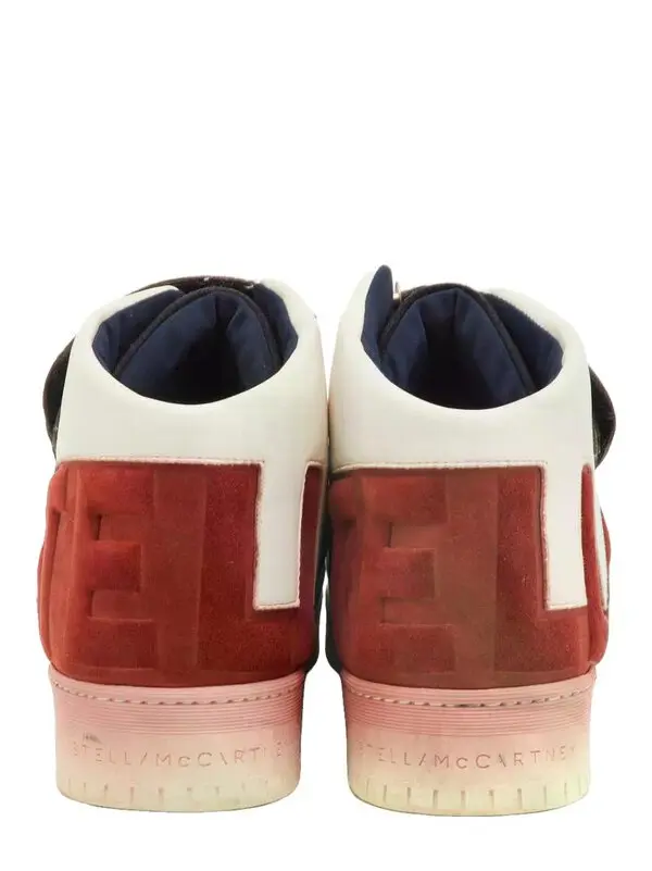 Stella McCartney Touch-strap High-top Sneakers - Red