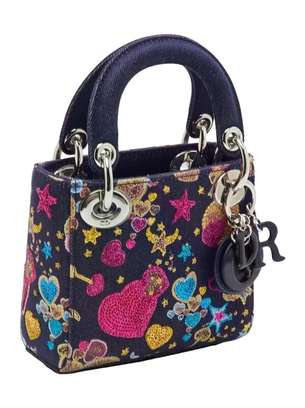 Dior Micro Lady Tote Bag - Blue