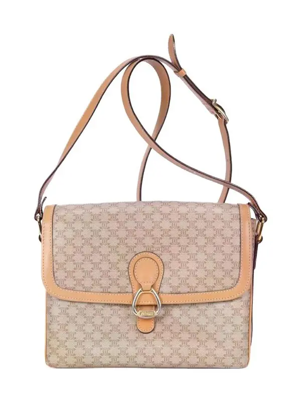 Celine Triomphe Canvas Crossbody Bag - Neutrals