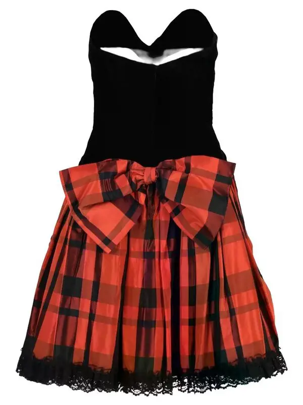Vintage 1980s Cocktail Mini Dress - Black