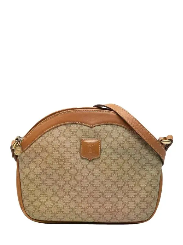 Celine Macadam Coated Canvas Crossbody Bag - Neutrals