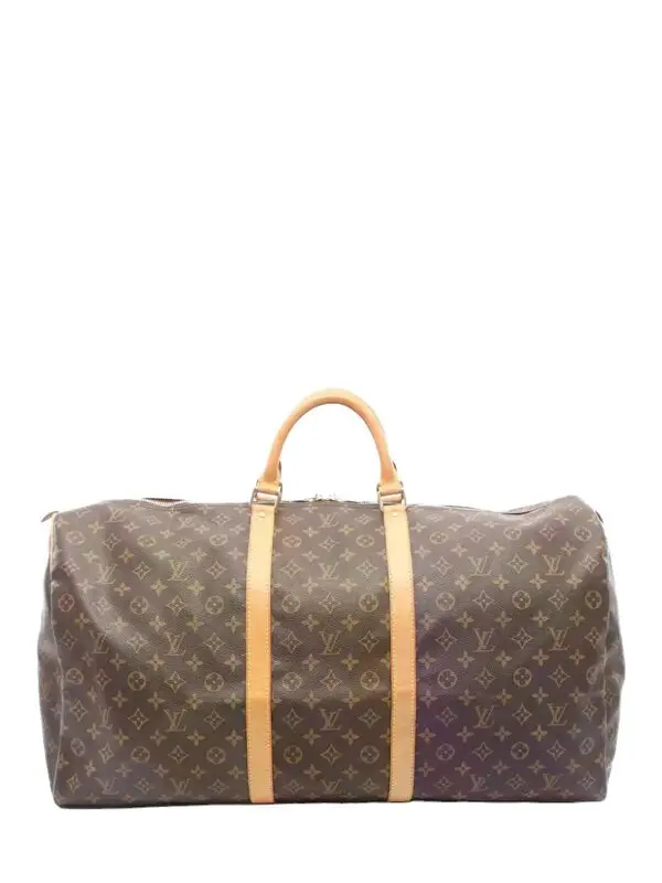 LOUIS VUITTON Keepall Bandouliere 60 Travel Bag - Brown