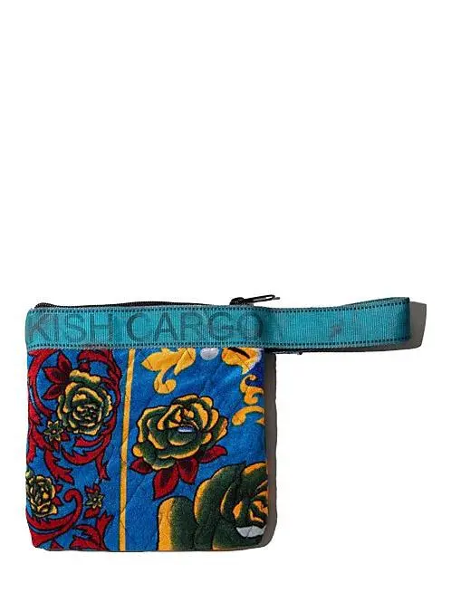 PUEBCO Mao's Fabric Pouch Handcrafted Sustainable Accessory - Blue