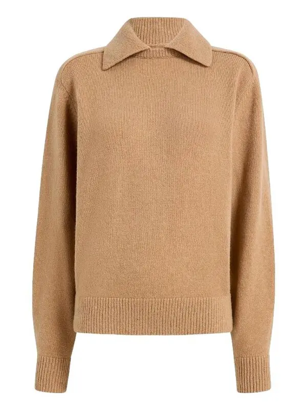 Khaite Jackson Pullover Sweater - Camel