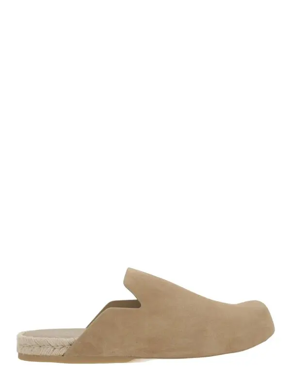 Prada Logo-embossed Round-toe Slippers - Hazel