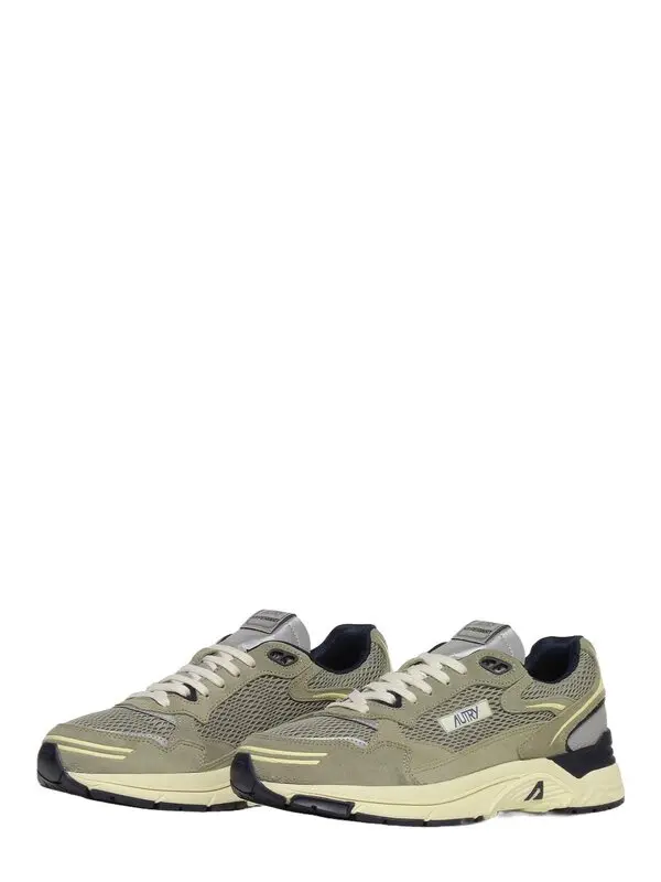 AUTRY Hyperway Paneled Mesh-suede Sneakers - Gray