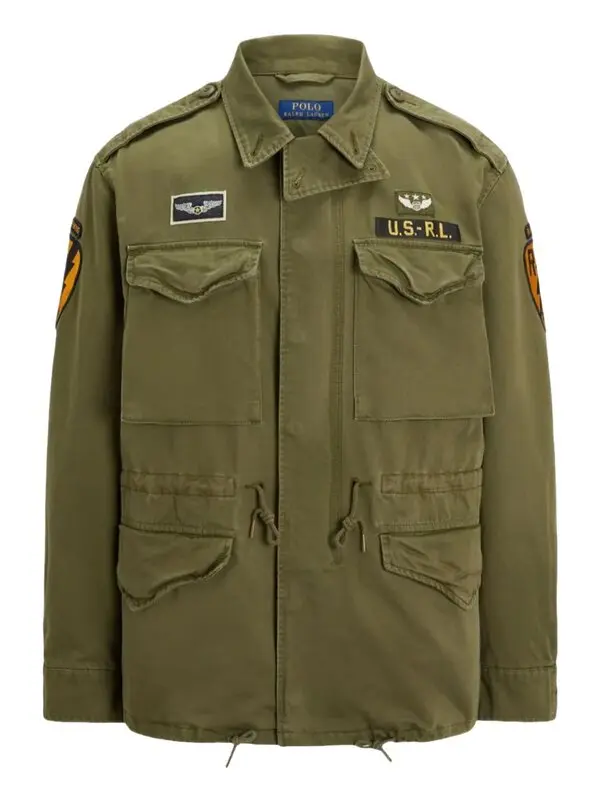 Polo Ralph Lauren Logo-appliqué Military Jacket - Green