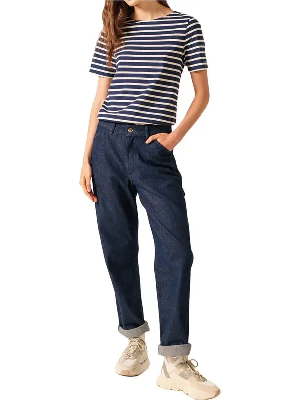 Saint James Breton Stripe T-shirt - Blue